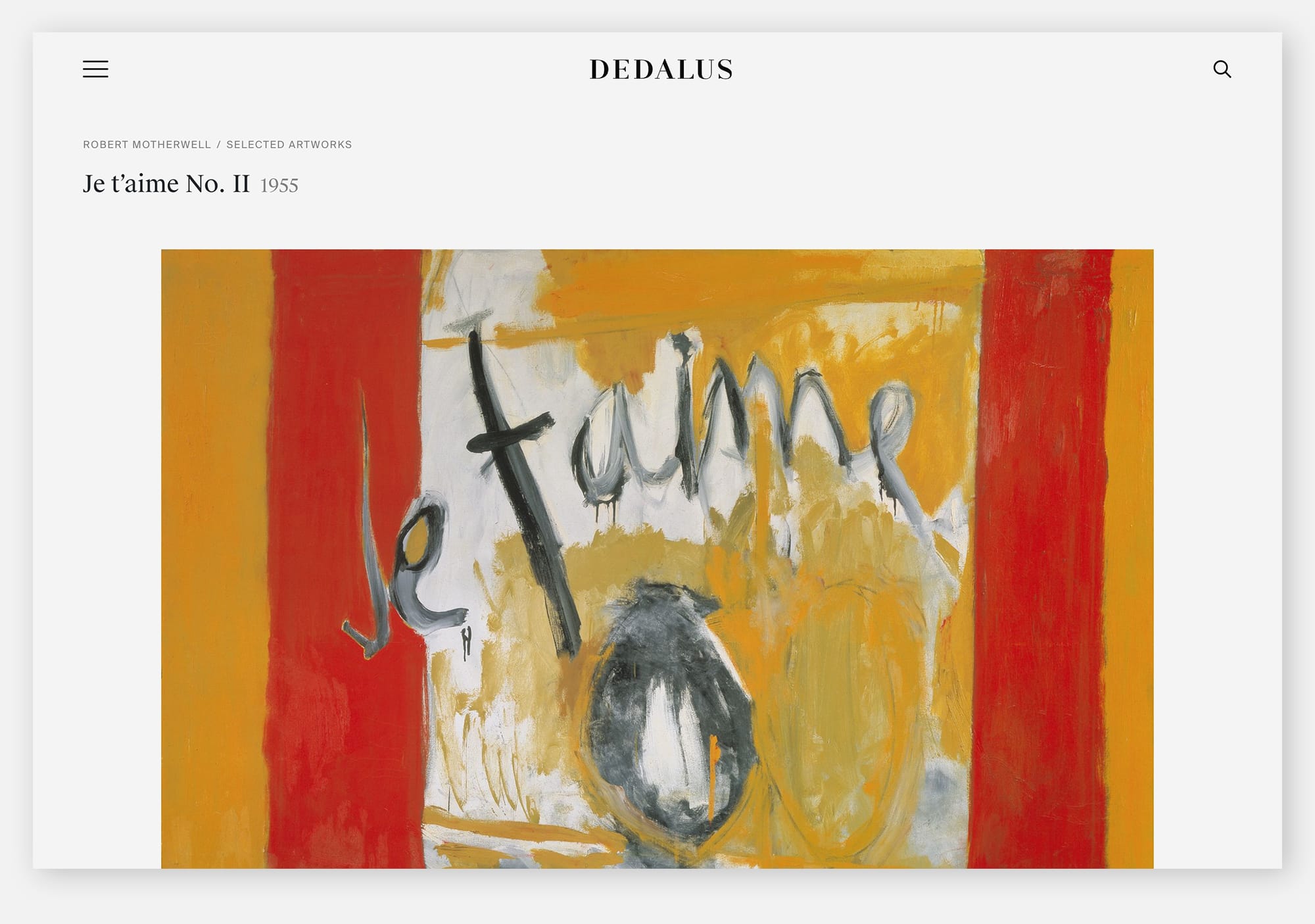 For Office Use Only — Dedalus Foundation